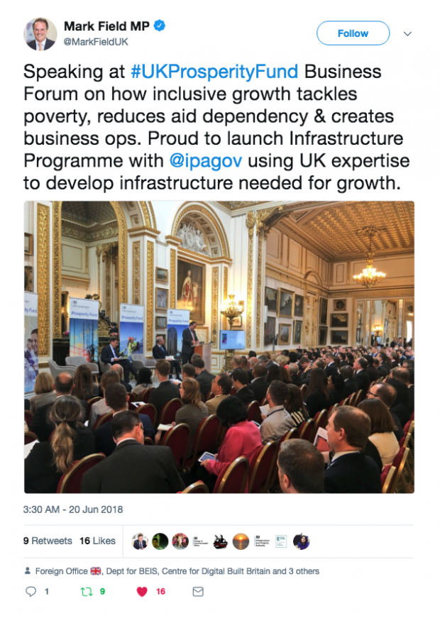 Launch of the Global Infrastructure Programme – Infrastructure and ...